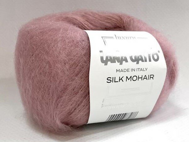 Пряжа Silk Mohair Lana Gatto - 14393 припыленная сирень