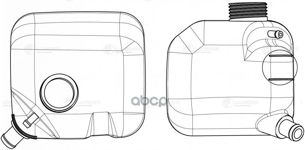 Бачок расширит. охл. жидкости для а/м Лада 2123 Chevrolet Niva (LET 0102) LUZAR арт. let-0102