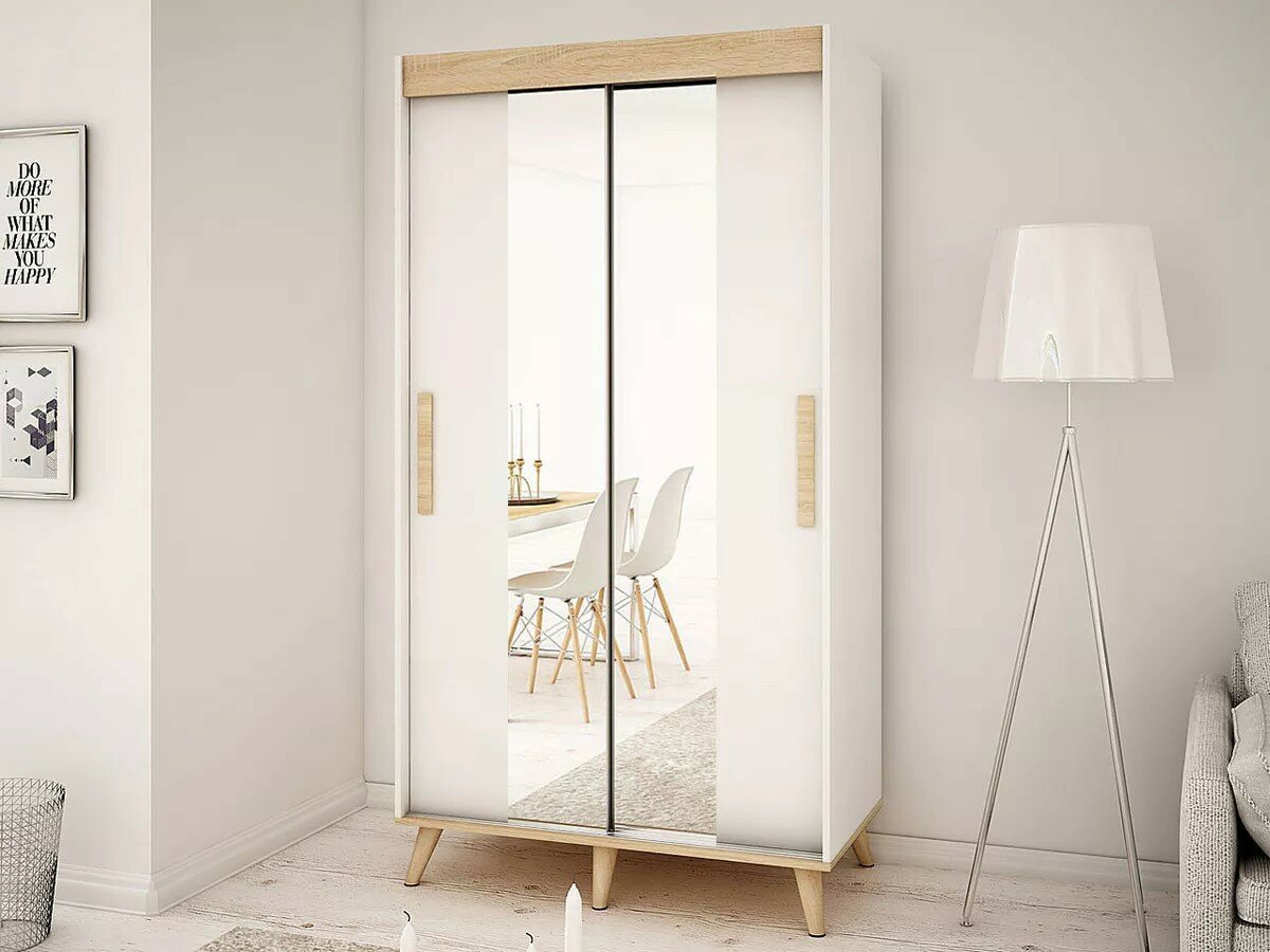 Шкаф-купе Руна двухстворчатый FP41 NW 100*50*240 см GOODFORM Для одежды, в прихожую,