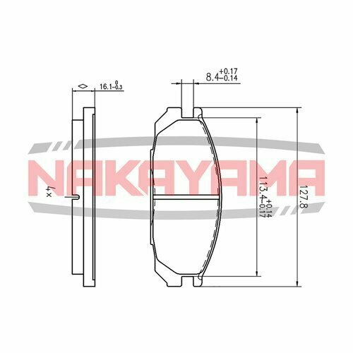 Колодки тормозные дисковые Nakayama HP8241NY
