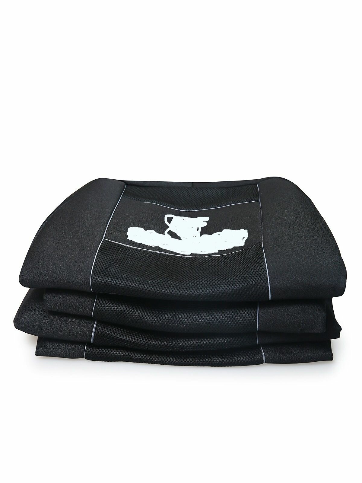 Чехлы на сиденья российских грузовиков, для КамаЗа (3 высоких сиденья)(13711). Цвет чёрный. (Жаккард) Производство Россия. (13711)