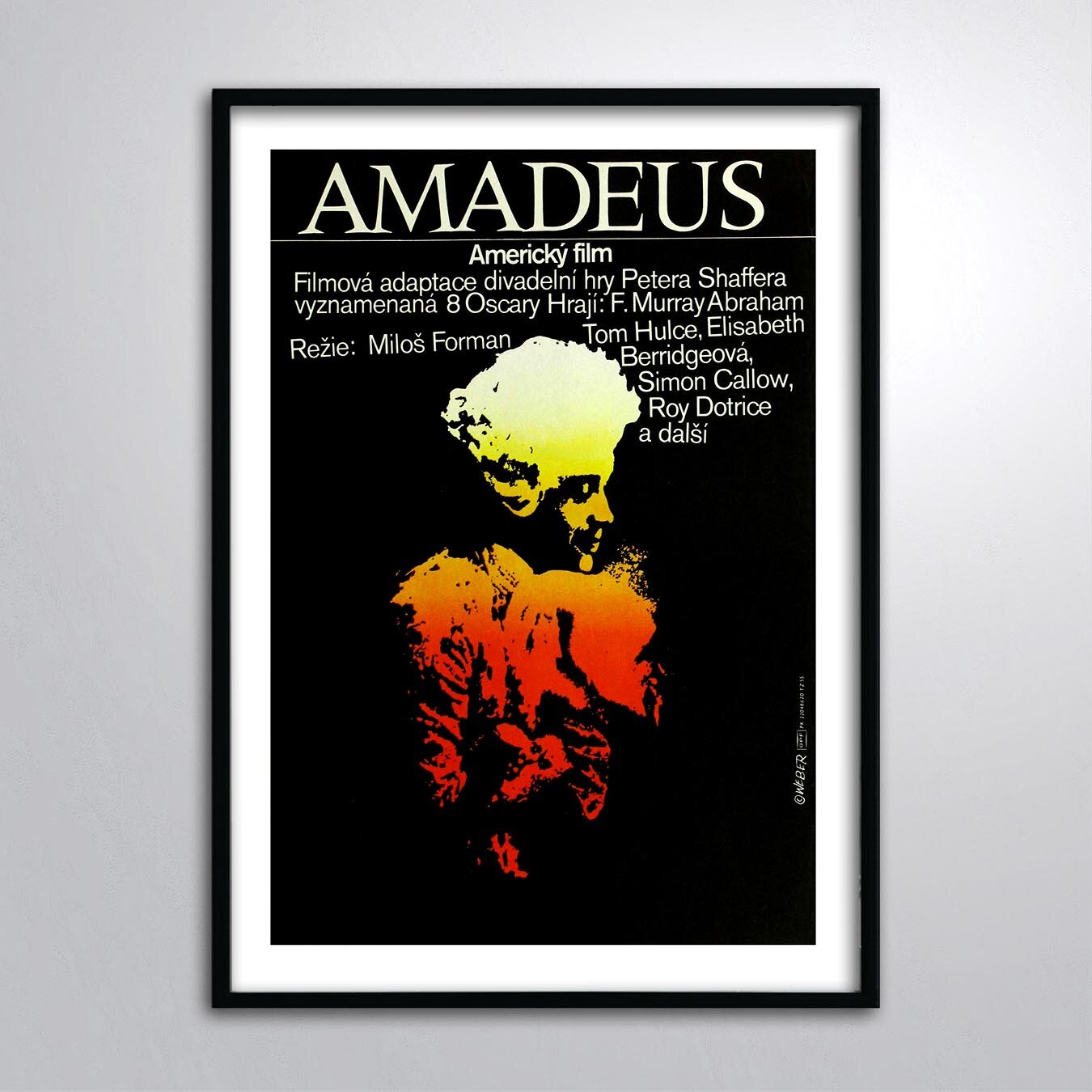 Постер без рамы/Винтажный плакат/Амадей Милош Форман Том Халс Ф. Мюррэй Абрахам (А2/420х594)