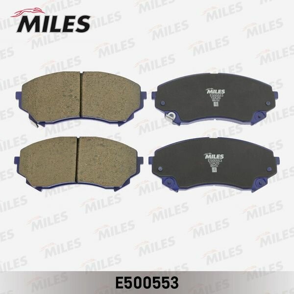 Колодки тормозные дисковые передние, комплект Miles E500553 "Керамика, Ceramic" / CADILLAC CTS 08- L162 мм. / Кадиллак