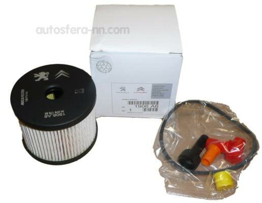 PEUGEOT/CITROEN 1906A6 Фильтр топливный 2.0/2.2HDI SIEMENS CITROEN: BERLINGO 00-, C5 01-, C8 02-, JUMPY 00-, XSARA 00- \ PEUGEOT: 206 00-, 307 00-, 406 98-, 607 00-, 807 02-, EXPERT 00-