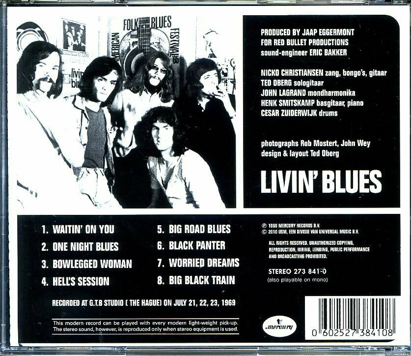 LIVIN' BLUES - Hells Session 1969 г — фото 1