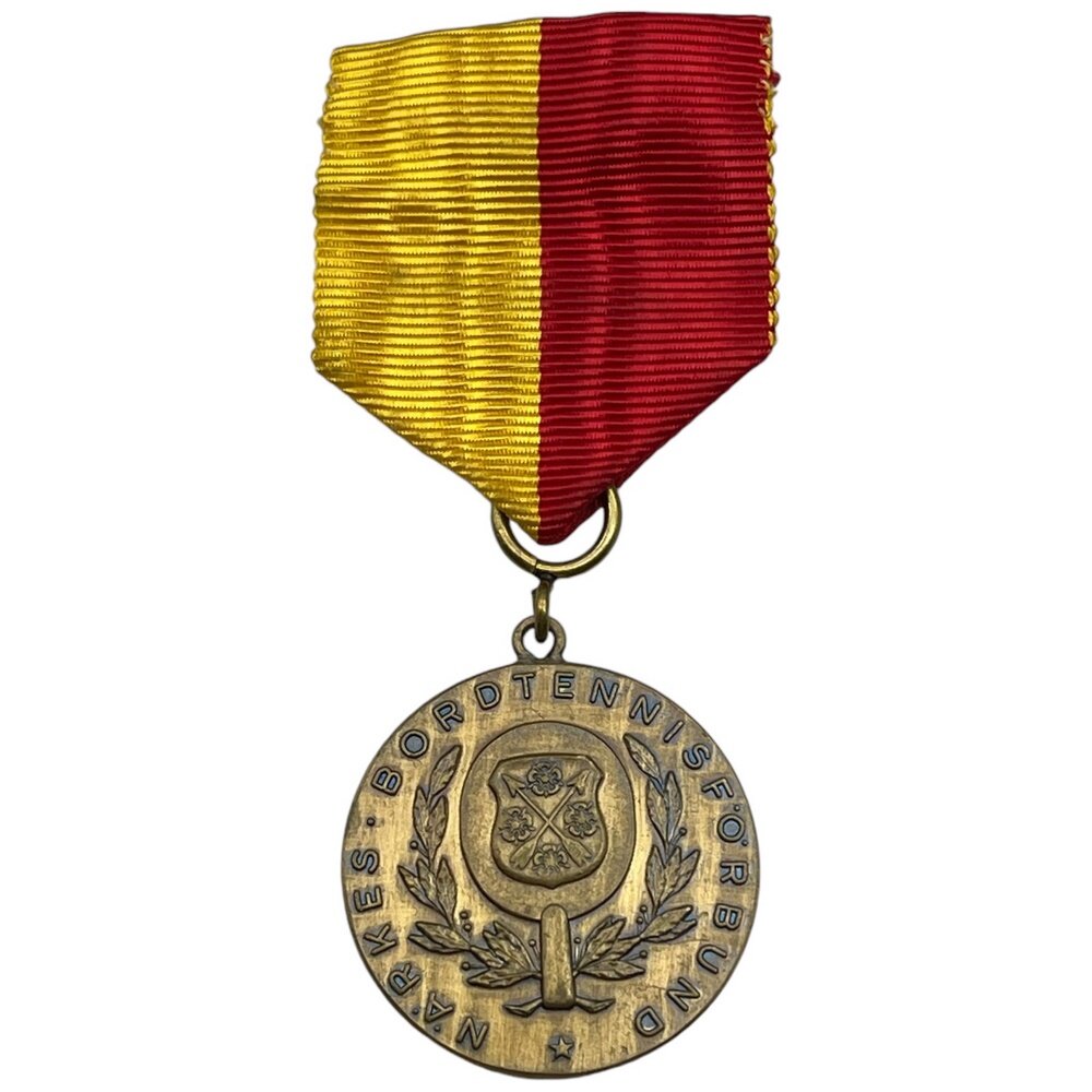 Швеция, медаль "Ассоциация настольного тенниса Няркес" бронзовая степень 1966 г.