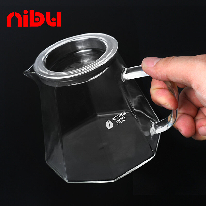 Восьмигранная стеклянная кофейная капельница из термостойкого стекла, объем 600 мл, идеально подходит для приготовления