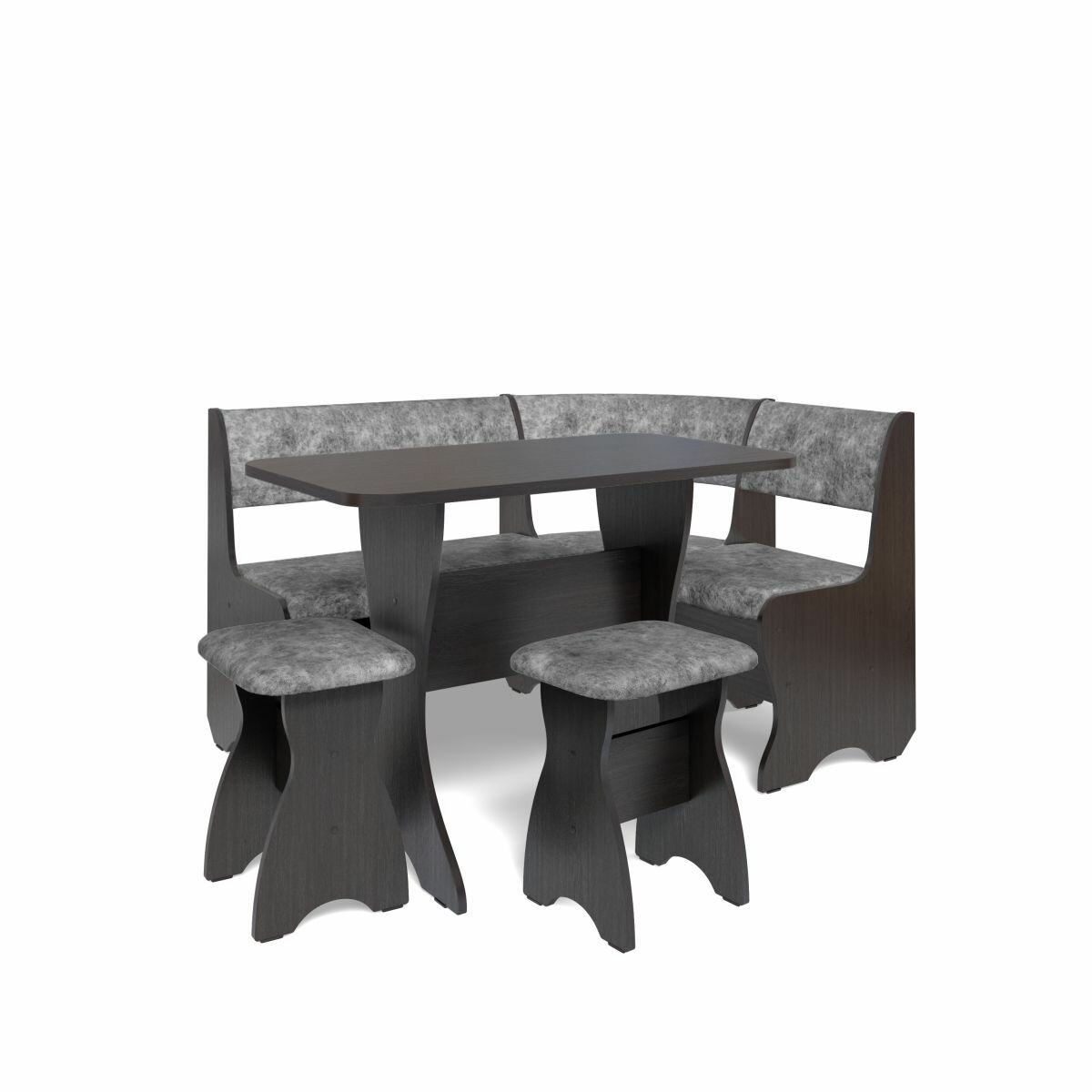 Кухонный уголок Таисия Венге/Велюр Графит/Венге