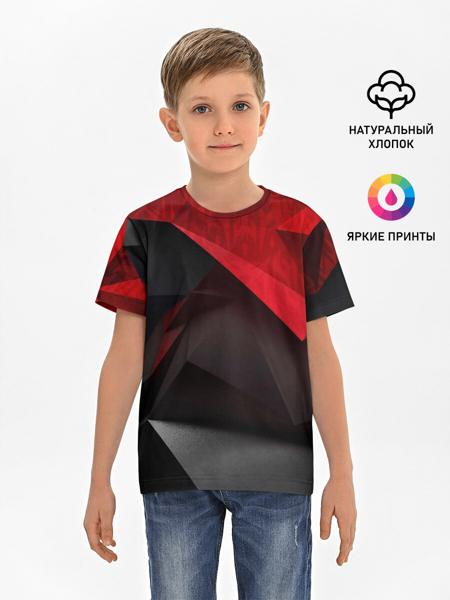 Футболка хлопковая детская Red & Black