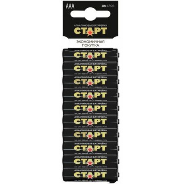 Батарейка Старт алкалиновая LR 3 LR 3 10хBL, 120/1080
