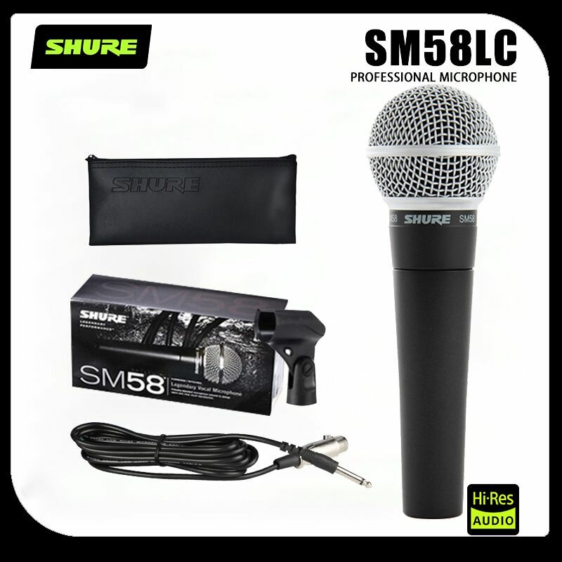 Shure Микрофон для живого вокала SM58lc, черный