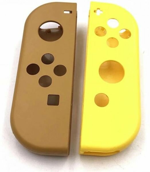 Чехол для Nintendo Switch Joy-Con силиконовый Коричневый-Желтый