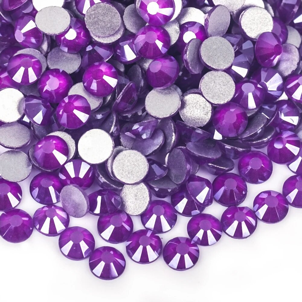 Плоские стеклянные кристаллы стразы Мокко Фиолетовый, SS20 1440Pcs, Mocha Amethyst