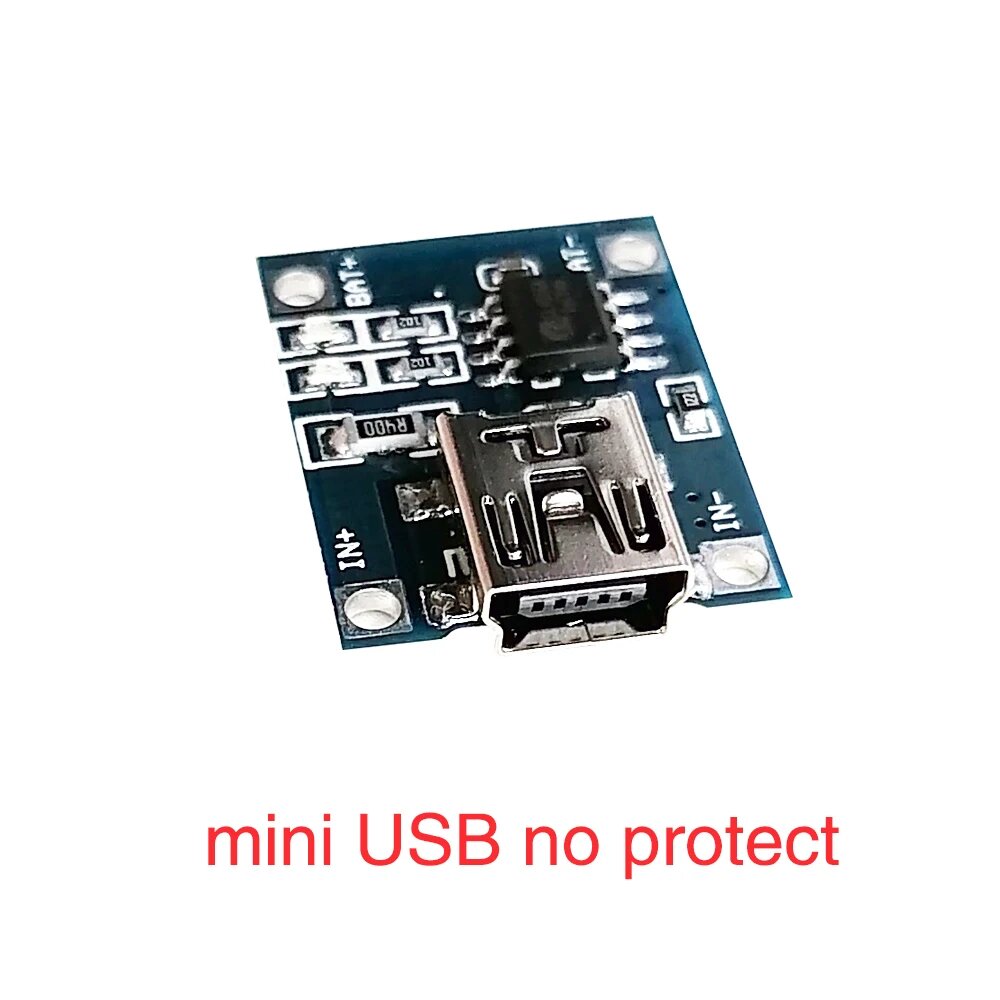 Mini USB no protect зарядный модуль