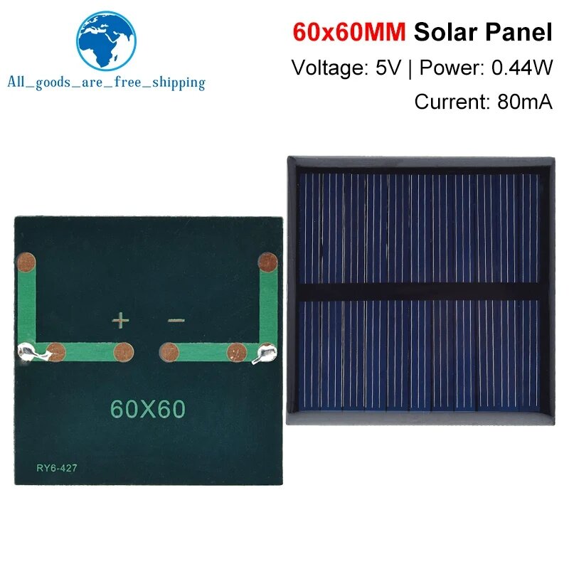 TZT мини-солнечная панель 60 мм 5,5В 1pcs