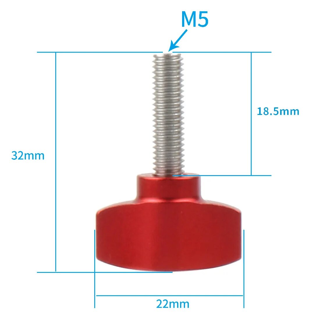 Винт M5 красный для GoPro Insta360, S Hand Screw