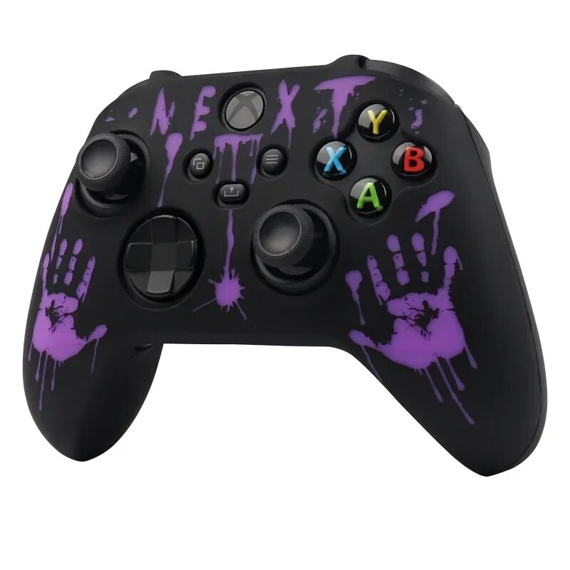 Силиконовые чехлы для джойстиков Ralan A0452 для Xbox Series X S Black Purple