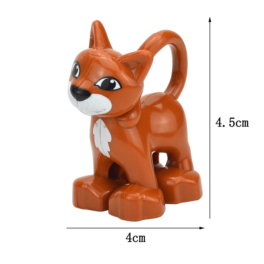 LEGO Duplo Оранжевый кот, 4.5 x 4 см, Color: cat D