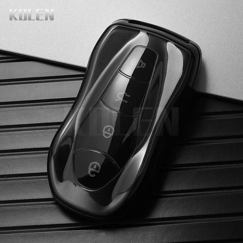 Чехол для ключа Geely Tugella, Boyue, Atlas Pro, Gili Tugella, Transparent Black