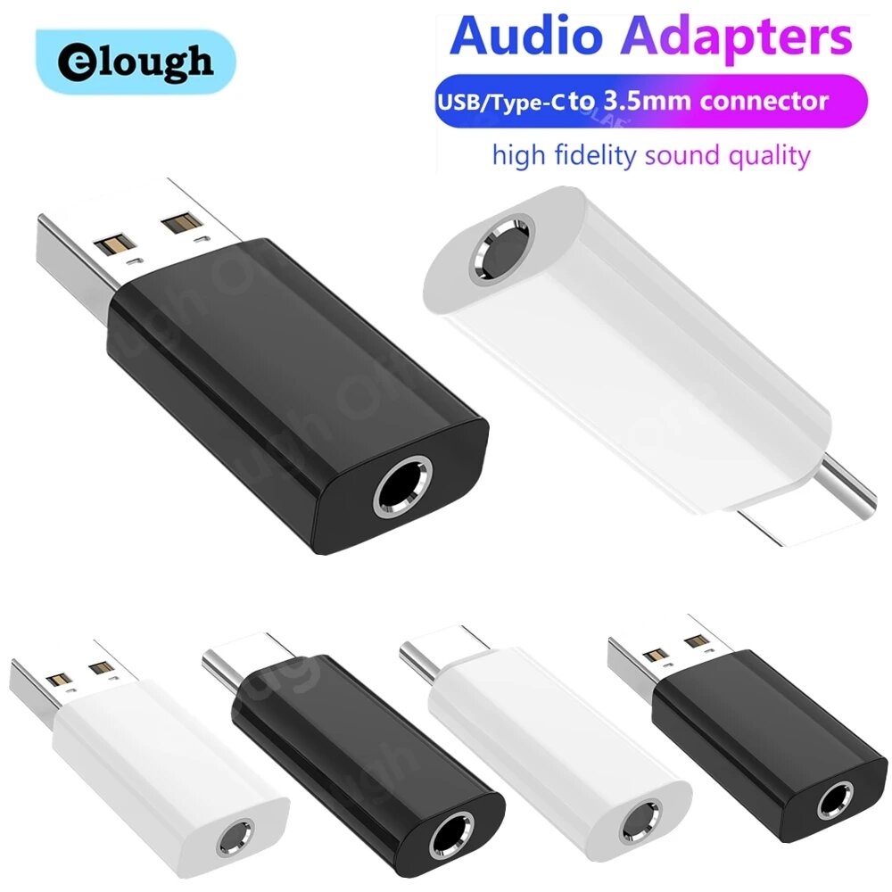 Аудиоадаптер USB to 3.5MM Black — фото 1