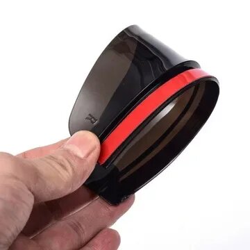 2 шт, автомобильное зеркало заднего вида, защита от дождя, защита для бровей, козырек из Black