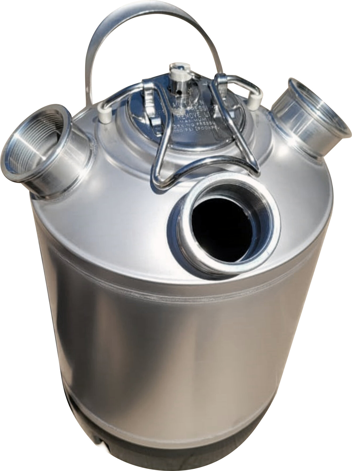 Кег промывочный 10л на 3 фитинга, нержавеющая сталь, без фитингов