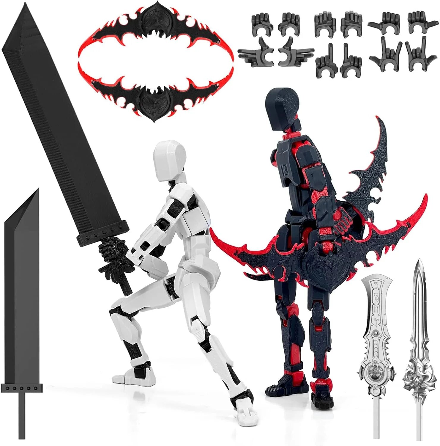 Набор фигурок T13, фигурка робота Titan 13, напечатанная на 3D-принтере, фигурка робота robo 13, шарнирная, манекен 13 L