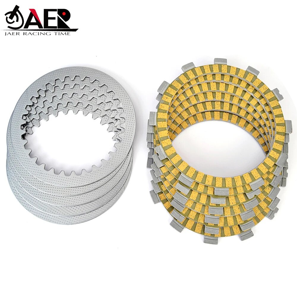 Детали двигателя, диски сцепления и комплект стальных фрикционных дисков для Suzuki DR200 G/H/J DF200 EV/EW/EY RV200 K2/K3 GSF250 GSX250 GSXR250 CK