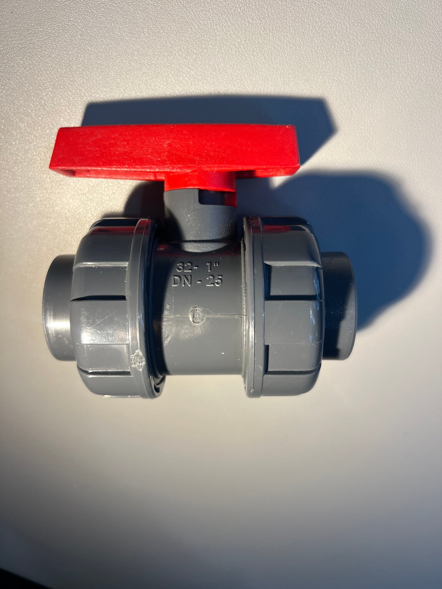 Кран шаровый NOZBART VPVC-032, оригинальный, 32 мм, ПВХ, гарантия 2 года