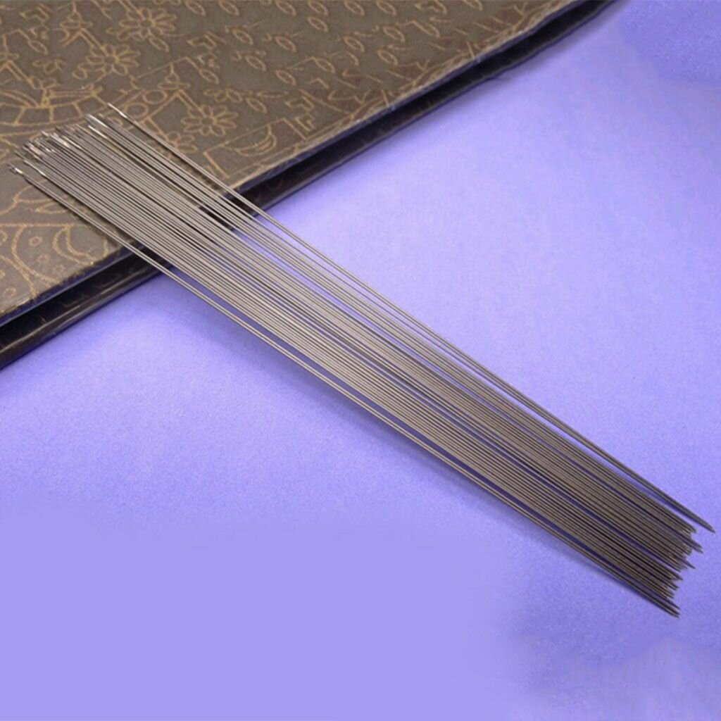 Игла из нержавеющей бусинки для прядильщиков, бусин -засел