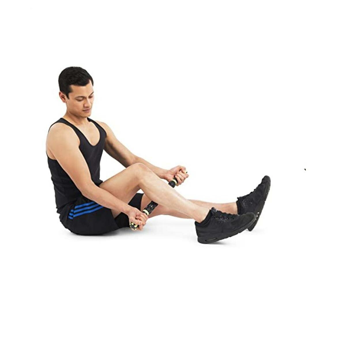 Массажер-ролик с ручкой Удобный роликовый инструмент для самостоятельного массажа ног, плеч, спины