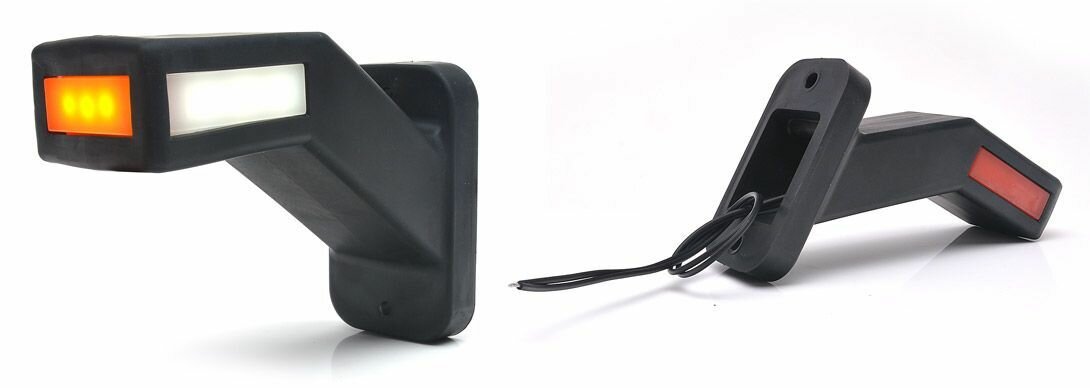 WAS Фонарь габаритный передний/задний с боковым габаритом светодиод правый 12V/24VWAS