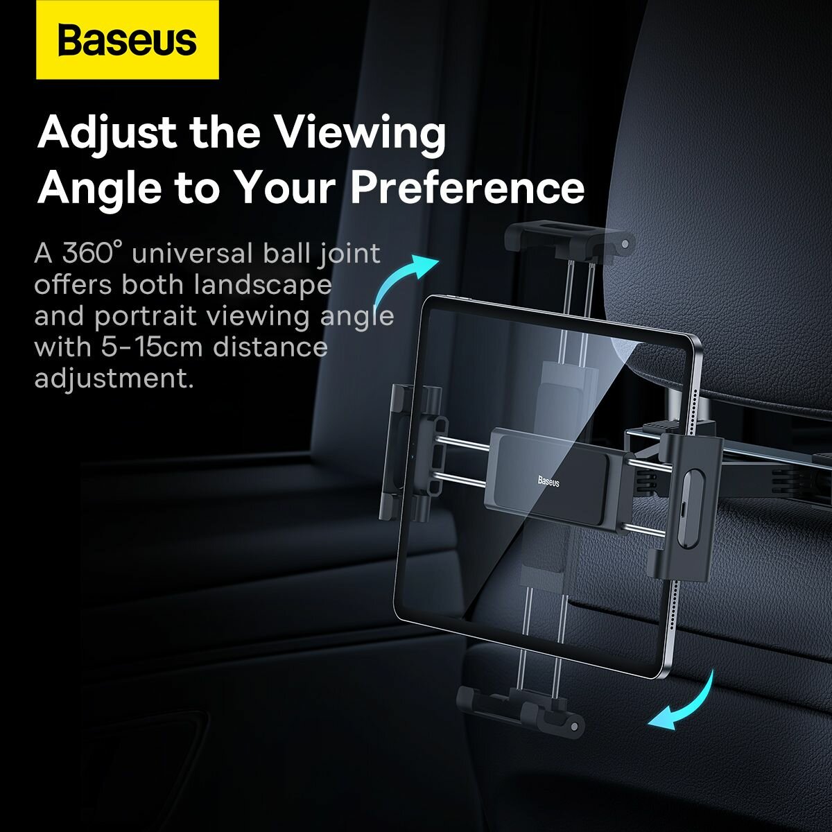 Держатель для планшета в подголовник Baseus JOYRIDE PRO (SUTQ000001) черный
