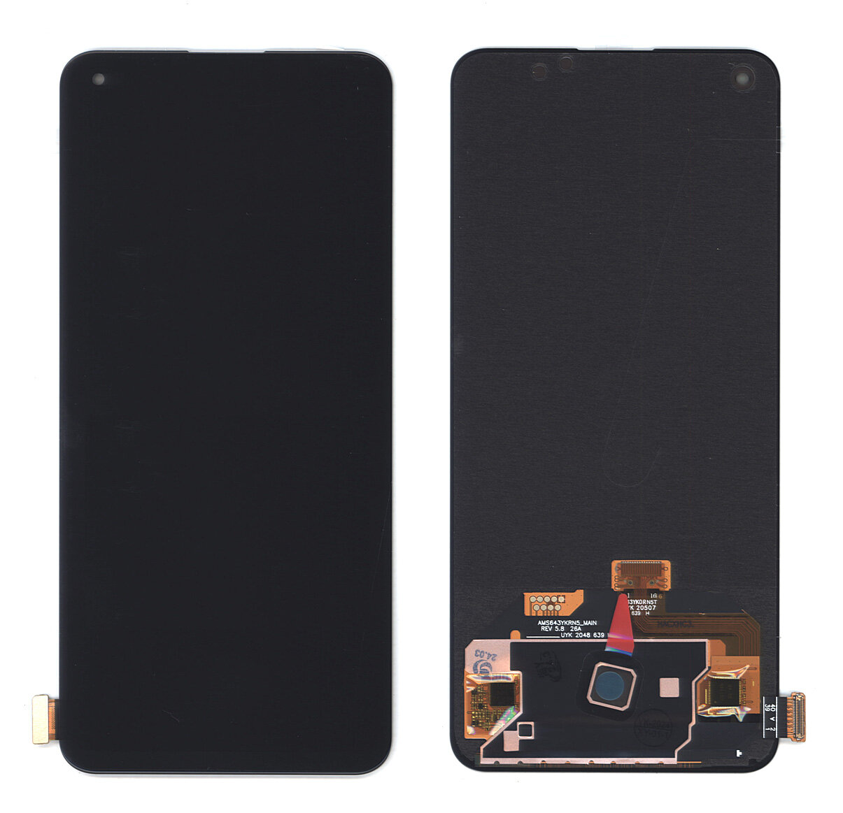 Дисплей для OnePlus Nord 2 в сборе с тачскрином OLED черный
