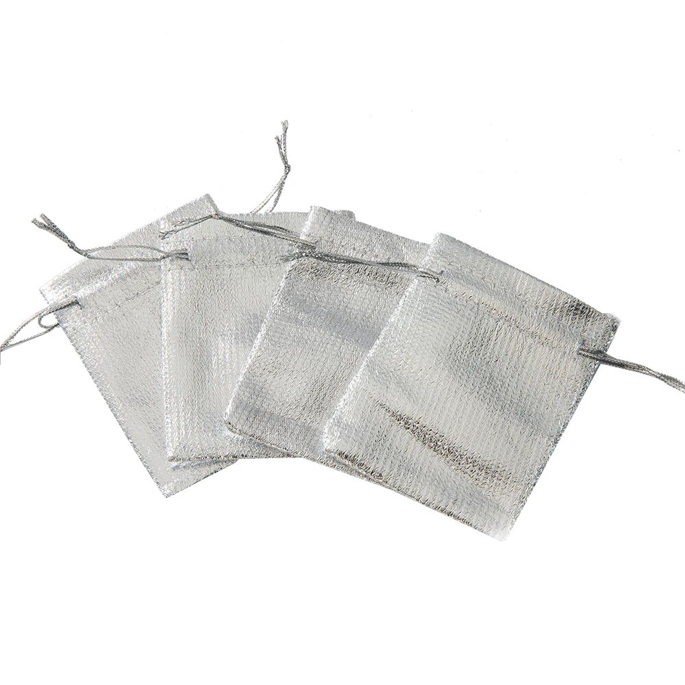 Подарочные мешочки золотые/серебряные 7X9cm, Silver