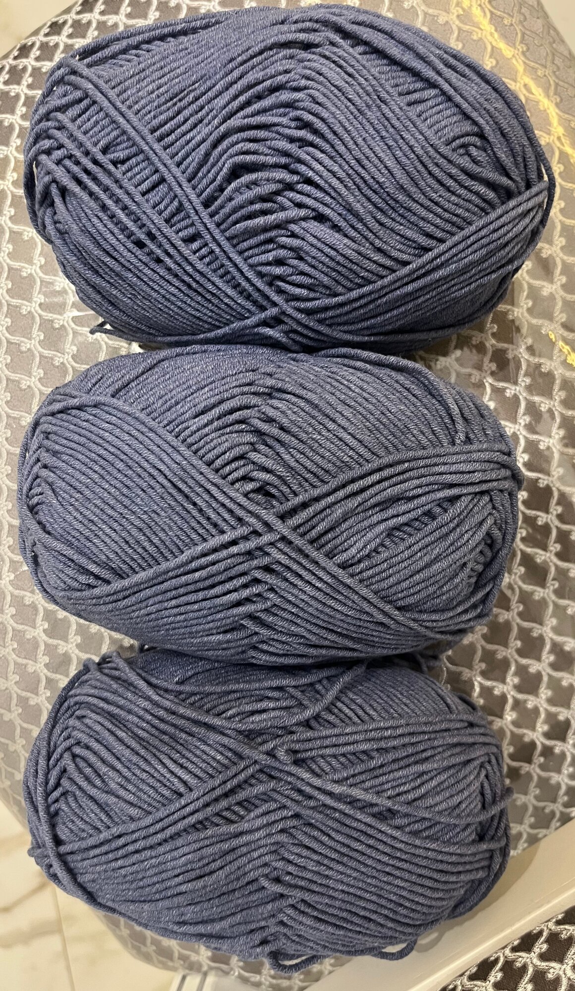 Yarnart jeans plus 55% хлопок 45% акрил; 100гр-160м(3 мотка)