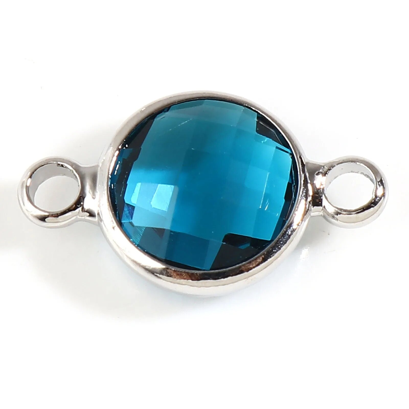 Подвеска DoreenBeads, стекло, Deep Lake Blue, 15х9 мм