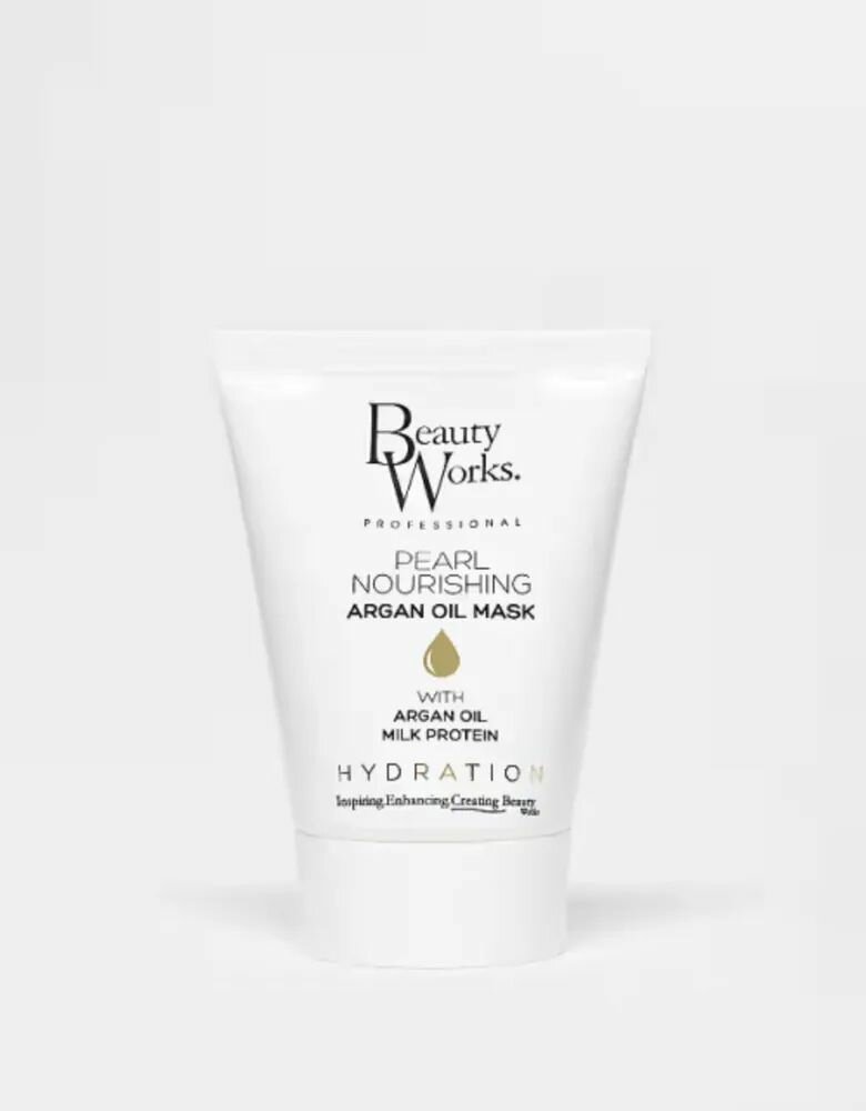 Питательная маска для волос с кератином и аргановым маслом мини-формат Beauty Works Pearl Nourishing argan oil mask 50ml