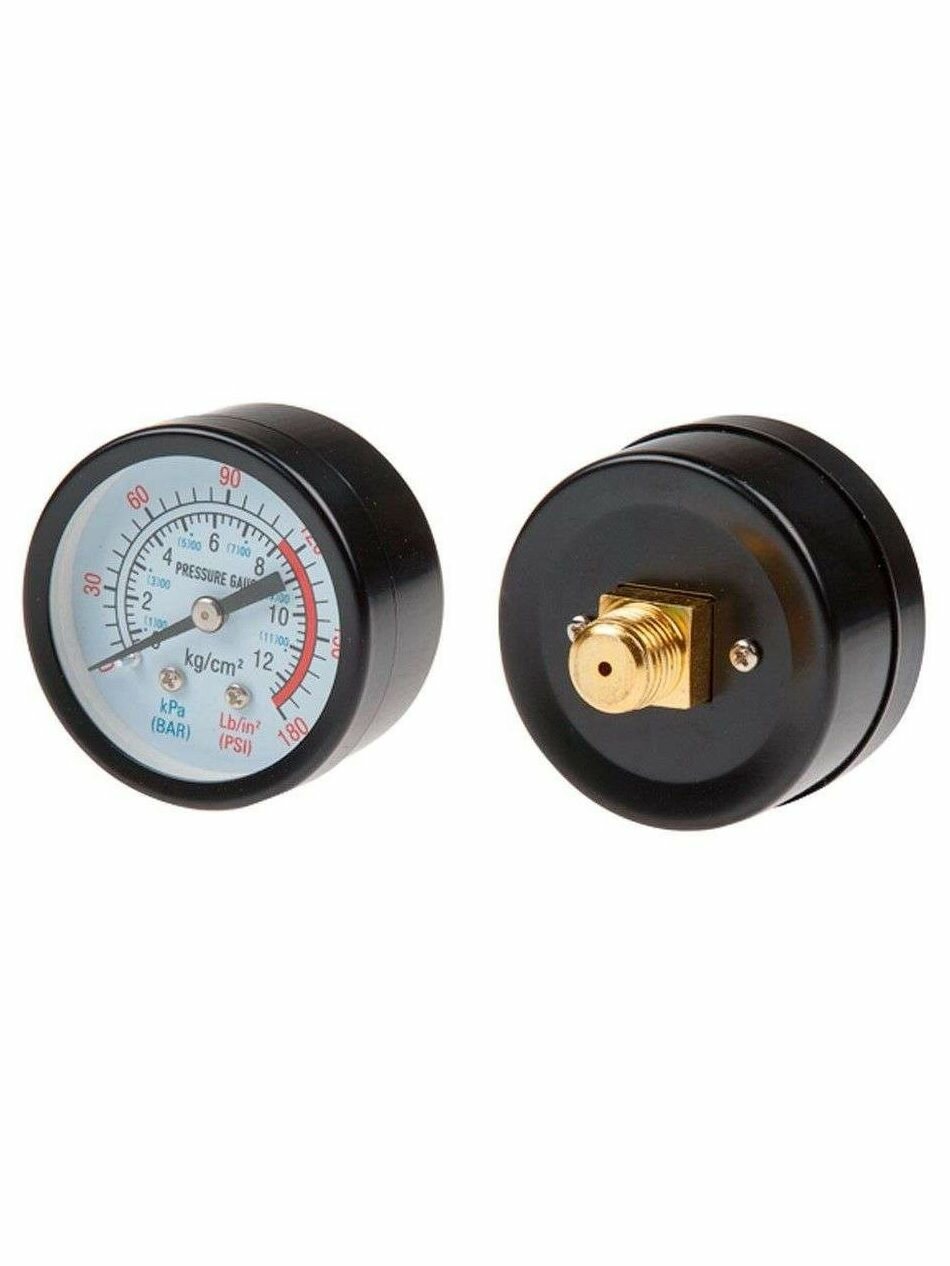 Манометр 12Bar для компрессора (металлический корпус, Резьба - 1/8")