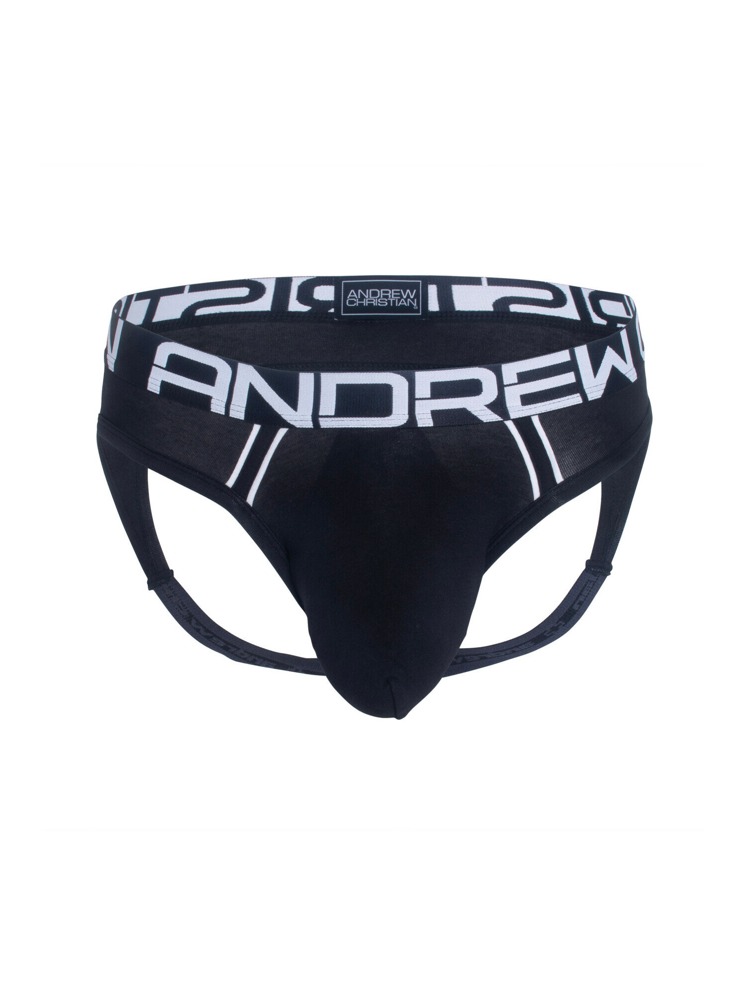 Трусы-джоки "Trophy Boy Locker Room Jock - Black" / Andrew Christian / Черный / Размер XL