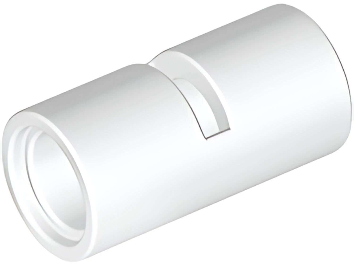 Деталь LEGO Technic, Pin Connector Round 2L with Slot (Pin Joiner Round) 62462 White N