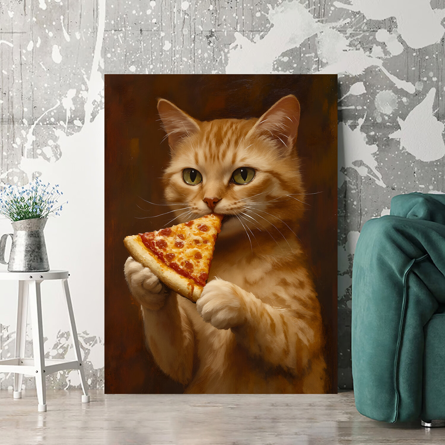 Коты / Картина с животными, картина с котом / на стену, 40х60 см.