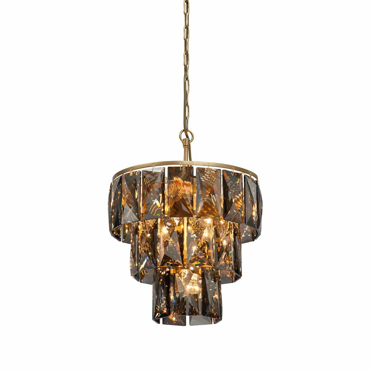 Люстра подвесная Vitaluce V5276-8/6+1, 7 ламп, E14 макс. 40Вт, 21м2, цвет золото. %Распродажа!%