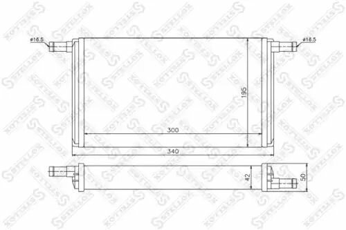 Радиатор печки VW LT28 2.4/2.4D/TD 75-96