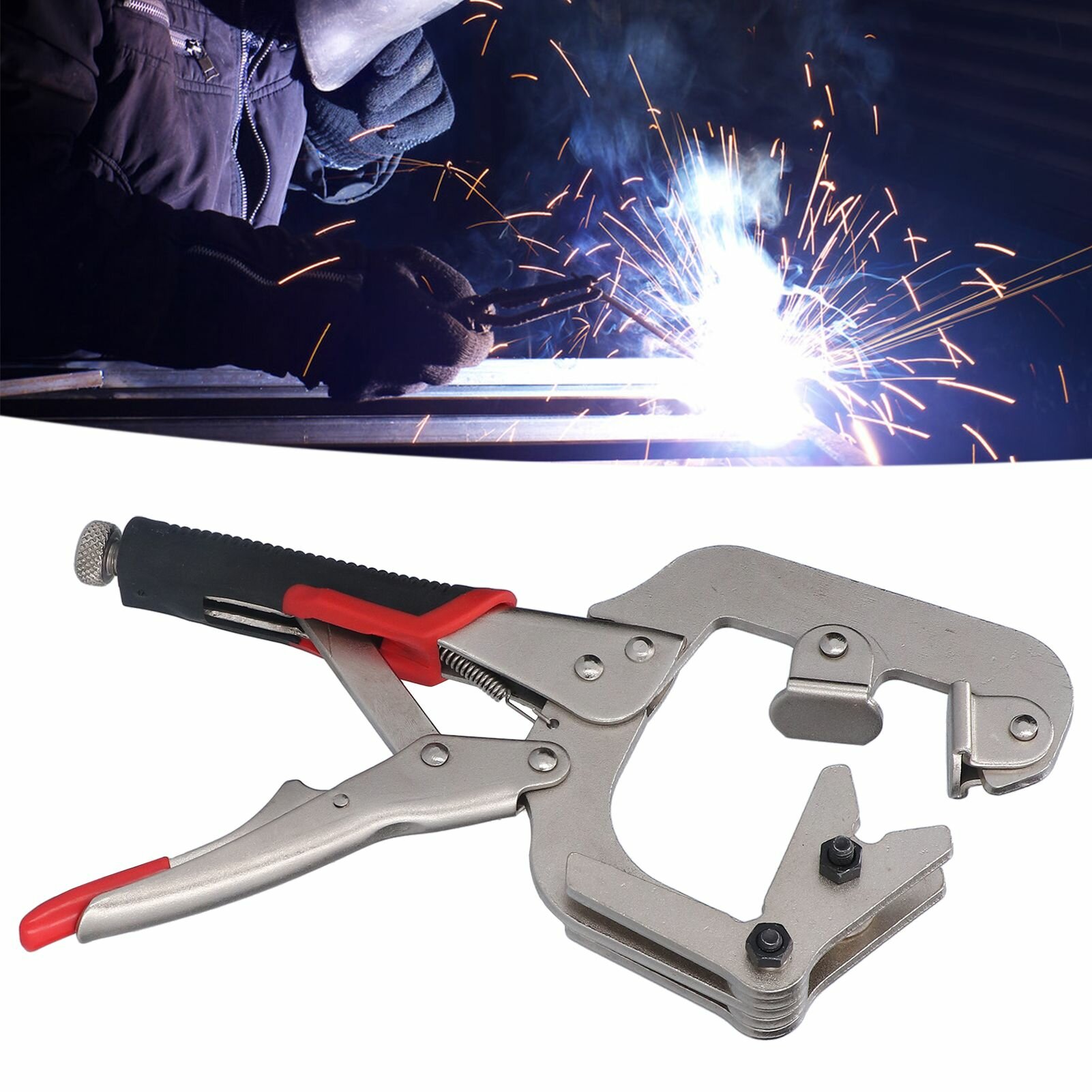 C-образные зажимные клещи из хромованадиевой стали, 270 поворотный механизм, для труб и деревянных столбов