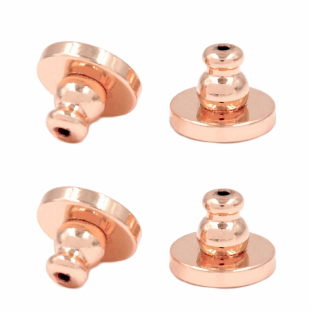 4 шт. стильных фиксатора для сережек, Удобная застежка-гвоздик, Надежная ушная раковина