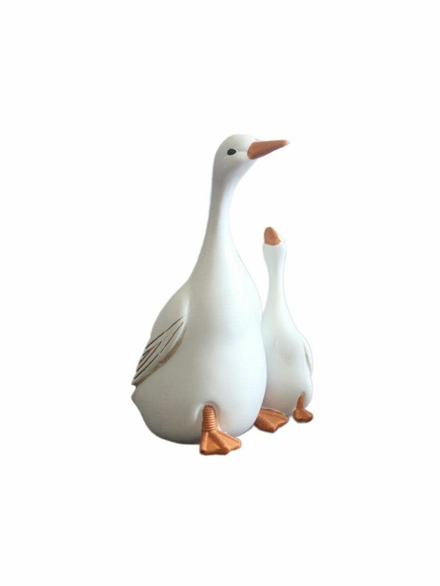 Игрушка-симулятор утки для мамы и ребенка из синтетической смолы, домашний настольный декор для гостиной, реалистичная модель утки для домашнего украшения S