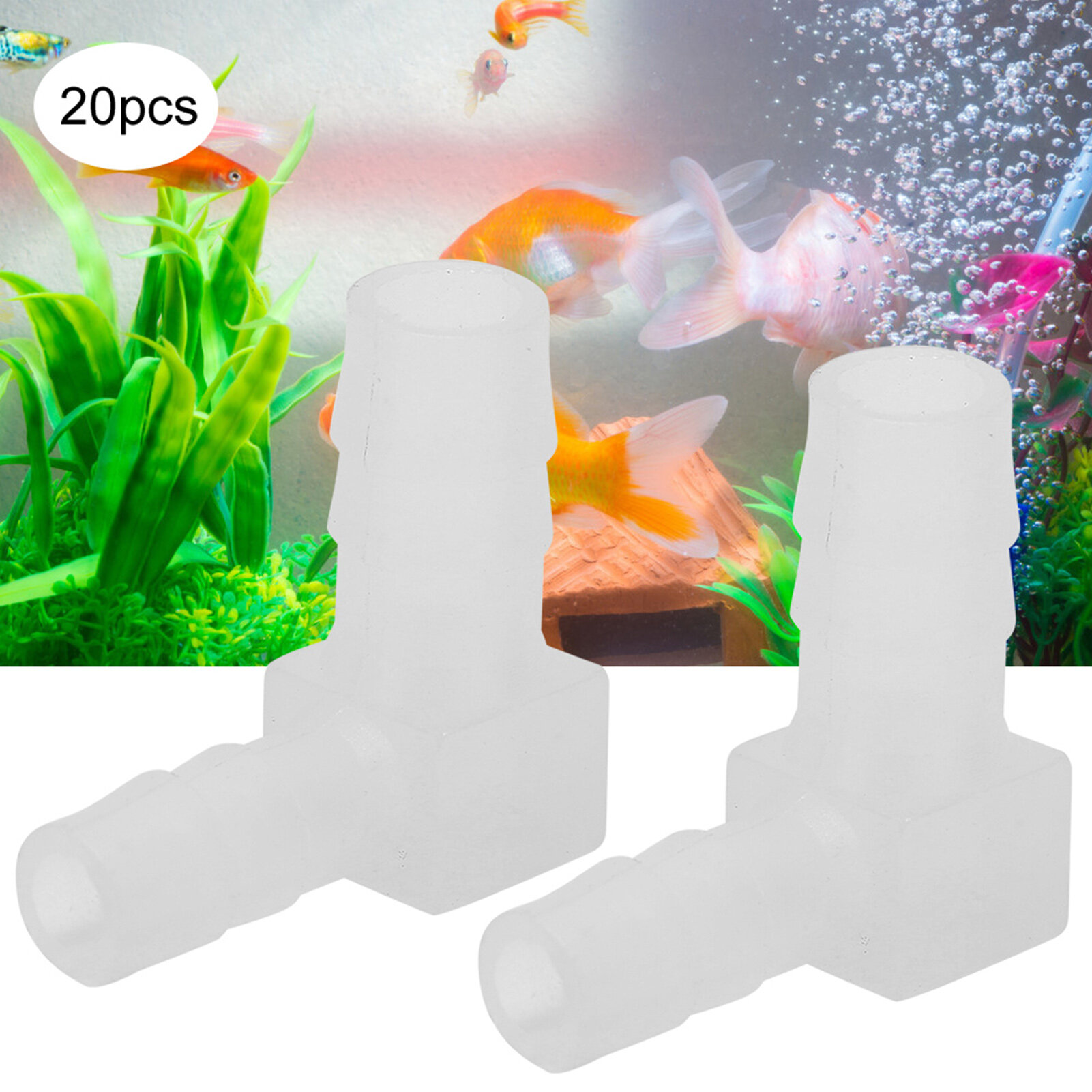 20 шт, 90-градусный колено для аквариума, воздушный насос, адаптер для трубы, фитинги для шланга для аквариума, разъем