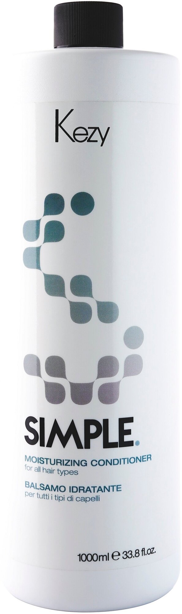 Бальзам KEZY Simple Moisturizing, для всех типов, увлажняющий, с керамидами, Италия, 1000мл