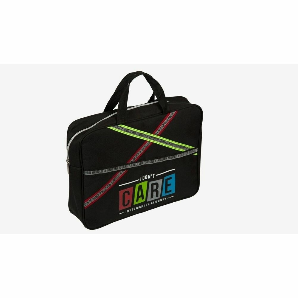 Сумка с ручками deVENTE А4 36х28 см, ручки 28 см объемная аппликация, расширение 8 см (8054397)